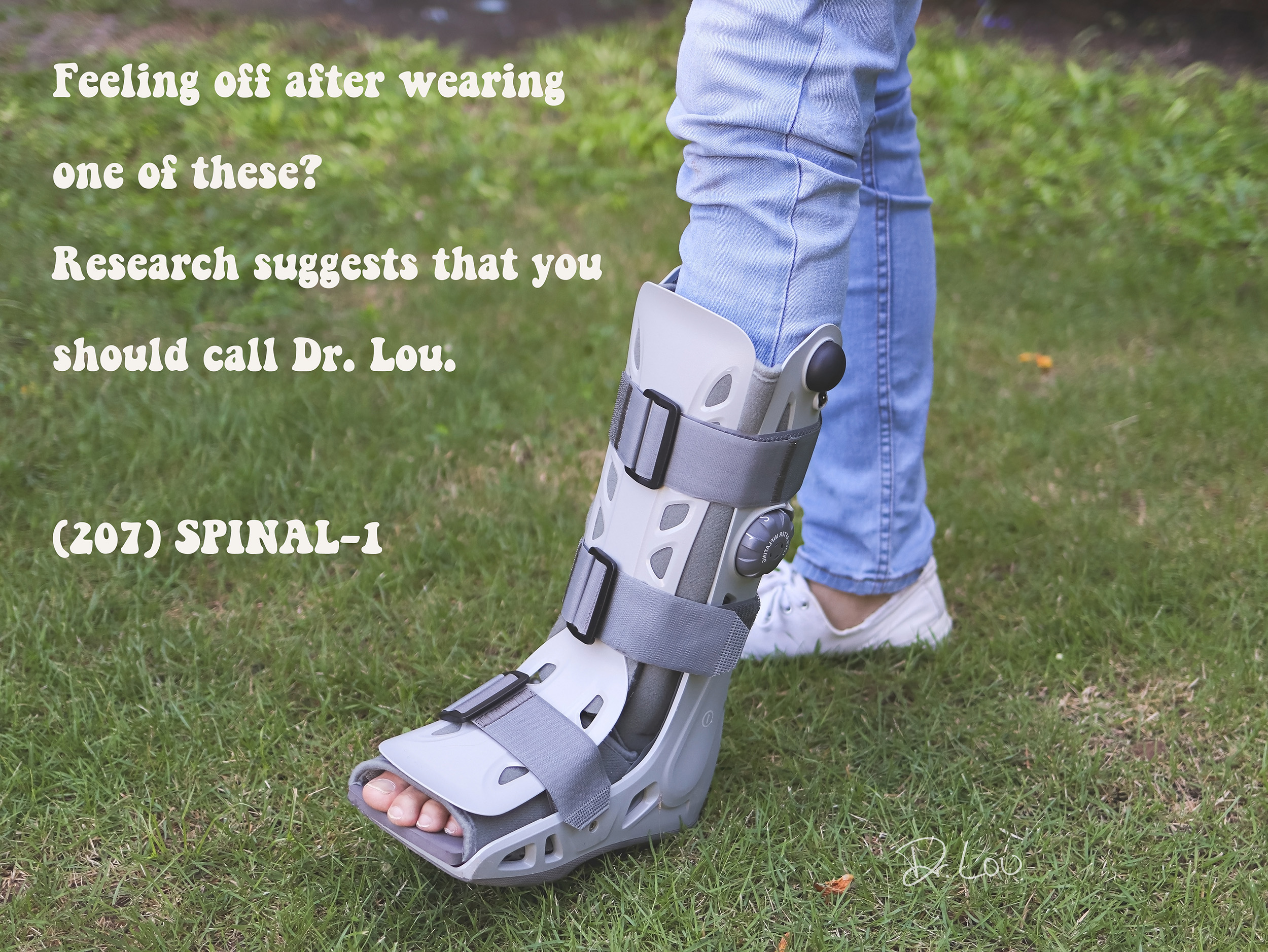 How does wearing a boot or cast after a surgery or injury affect your ...